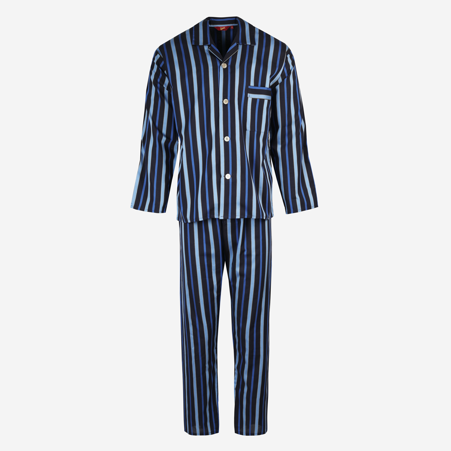 Regent Stripe Cotton Pyjama Tie waist - CJS28 - Men's Pyjamas by SOMAX